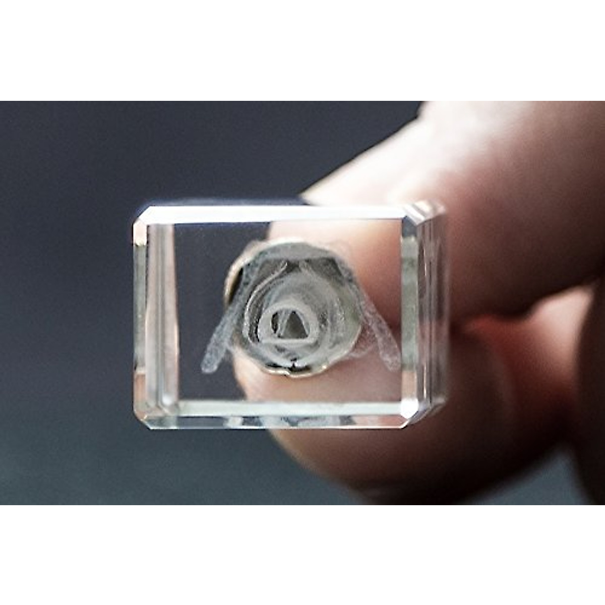 Larynx 3D Laser Crystal Key Chain, Anatomy, Voice Box, Singing, Adam's Apple