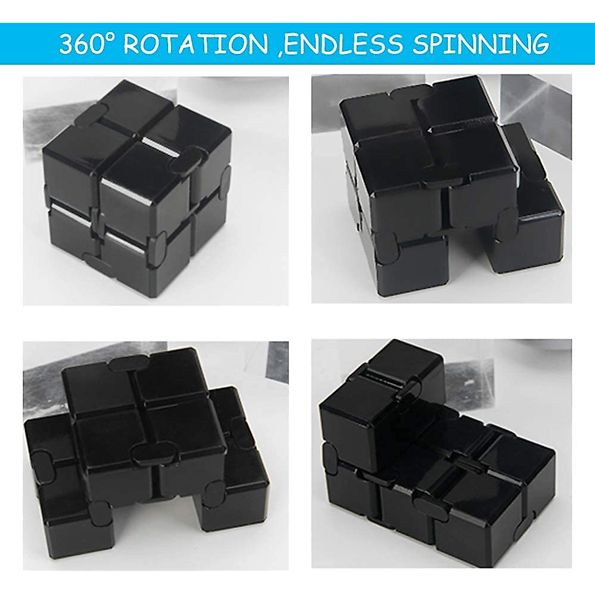 Cool Hammer Fidget Spinners Chain Metal,Rainbow Fidget Spinner for Kids Adults, Spiners Finger Rings, Fidgets Infinity Cube Blocks Party Favors Stress Toy Goody Bag Fillers Stocking Stuffers Gift