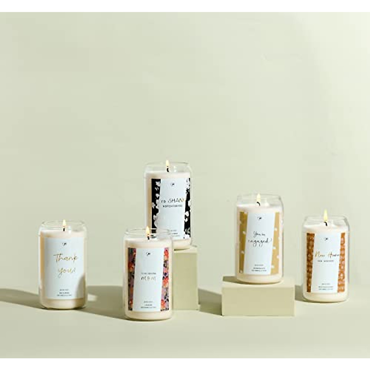 Engagement Gift for Couple 13.7oz 80Hr Burn Cool Gifts Idea Newly Engaged Wedding Bridal Shower Gifts for Bride to Be Unique Mr And Mrs Lavender Cade Scented Soy Wax Candle for Home Clear Jar