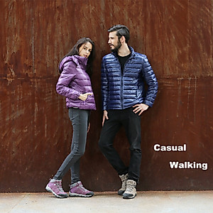 Clorts Women’s hiking camping Boots Waterproof Breathable High-Traction Grip Backpacking Hiker Shoes HKM-822E US 9 Purple