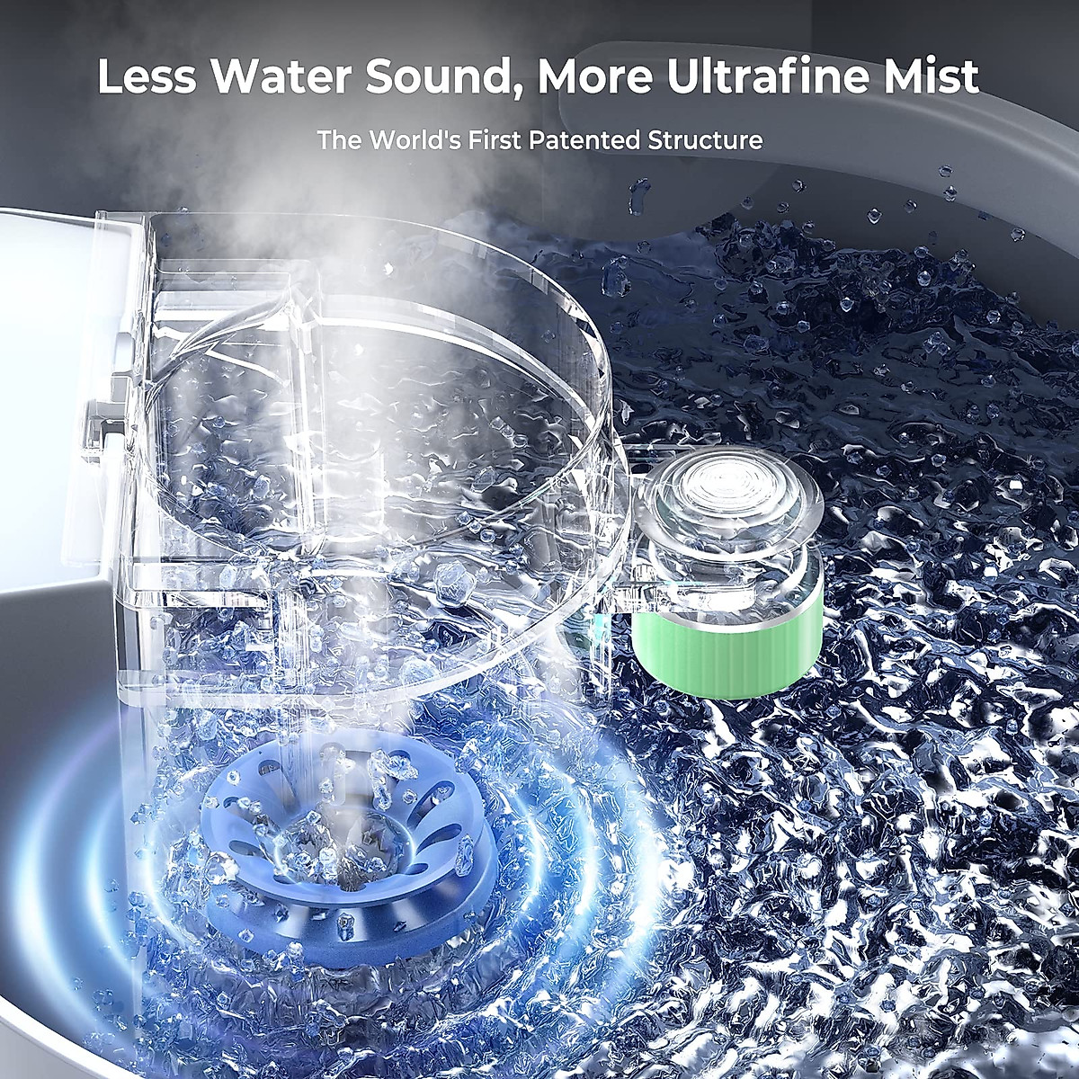 OPOWO Humidifiers for Bedroom, Cool Mist Humidifier for Baby and Plants, 5.5L(1.45 Gal) Top Fill Air Humidifier for Large Room with Essential Oil Diffuser, Sleep, Timer, Touch&Remote Control, Auto Off