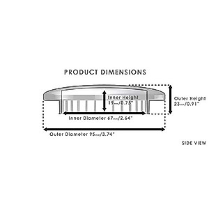 Chrome Cherry Tub Flo Stainless Steel Hair Catcher for Shower, Tub, and Sink Drains - Fits Most Drains with No Installation