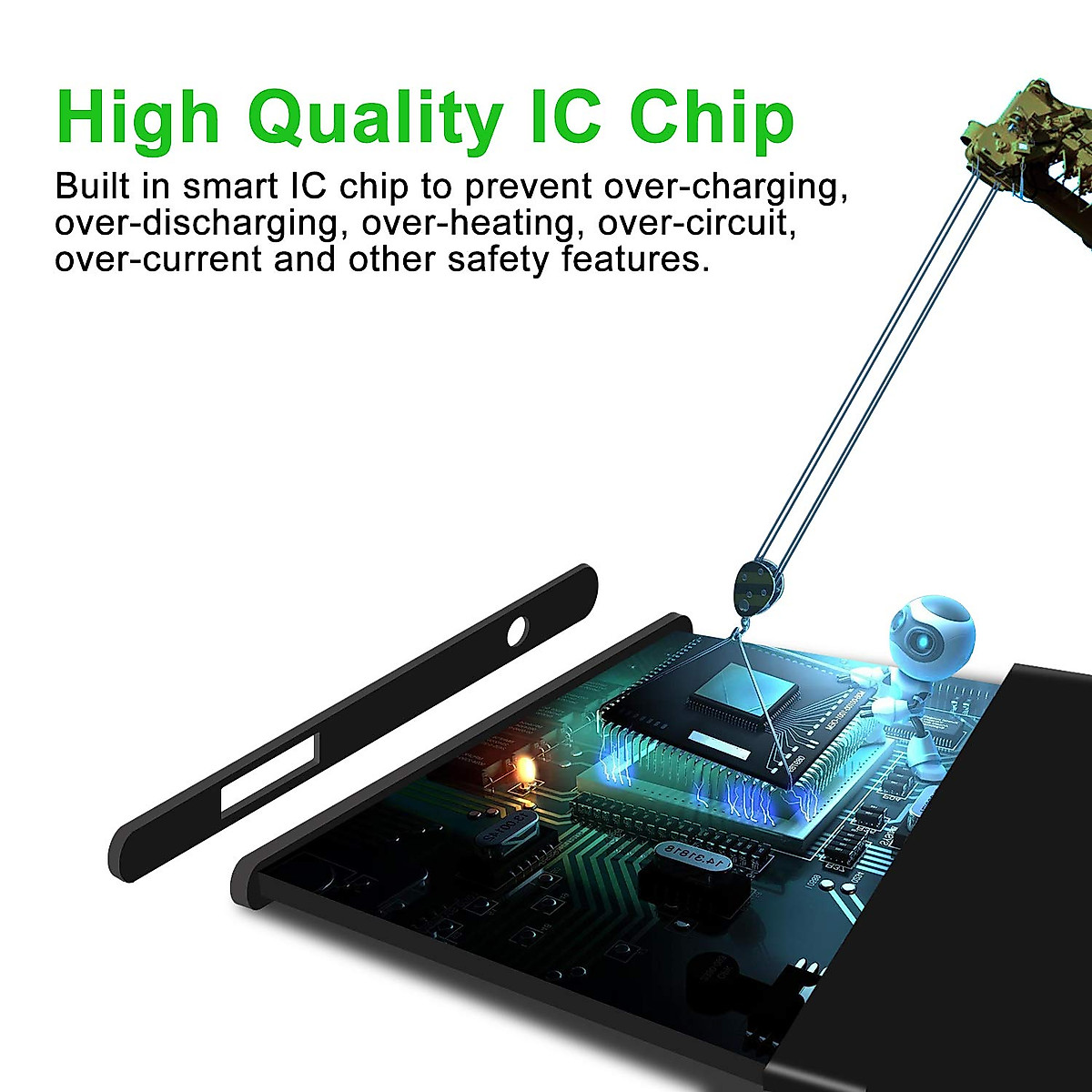 Replacement Battery for Huawei Smart Watch 1st Gen/Watch Gen 1, HB442528EBC Battery with [Set of Screws] and Tool Repair Kit