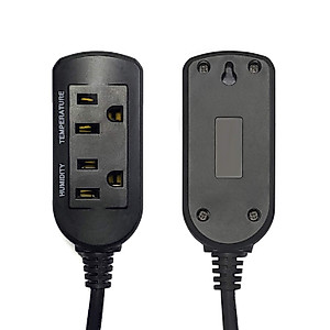 SENSTREE Temperature and Humidity Controller Outlet Plug-in Thermostat Humidistat Reptile Humidity Controller Greenhouse Thermostat Dual Stage Pre-Wired Electronic Temperature and Humidity Controller