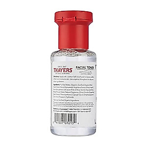 Thayers Alcohol-Free Rose Petal Witch Hazel Facial Toner for Glowing Skin, Soothing, Hydrating, Refreshing Toner for Normal and Combination Skin, 3oz