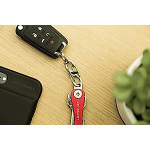 KeySmart Compact Key Holder Add-on Accessory - Stainless Steel Loop Piece Bundle with Bottle Opener and Stainless Steel Quick Disconnect Clip