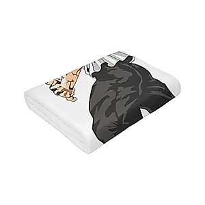 Anime Baki The Grappler Blanket Tapestry Sofa Office Bedroom Throw Blankets Super Soft Cozy Microfiber Blanket Bedding 80"X60"