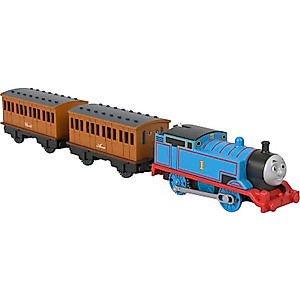 Thomas & Friends Thomas Annie & Clarabel, battery-powered motorized toy train for preschool kids 3 years and up [Amazon Exclusive]