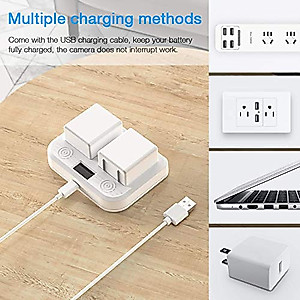 HOLACA Battery Charger Station Compatible with Arlo Ultra/Ultra 2 Arlo Pro 3 and Pro 3 Pro 4 Floodlight Camera - Dual Charging Station (2 Ports)(LED Display) - Charger for Arlo Battery Only