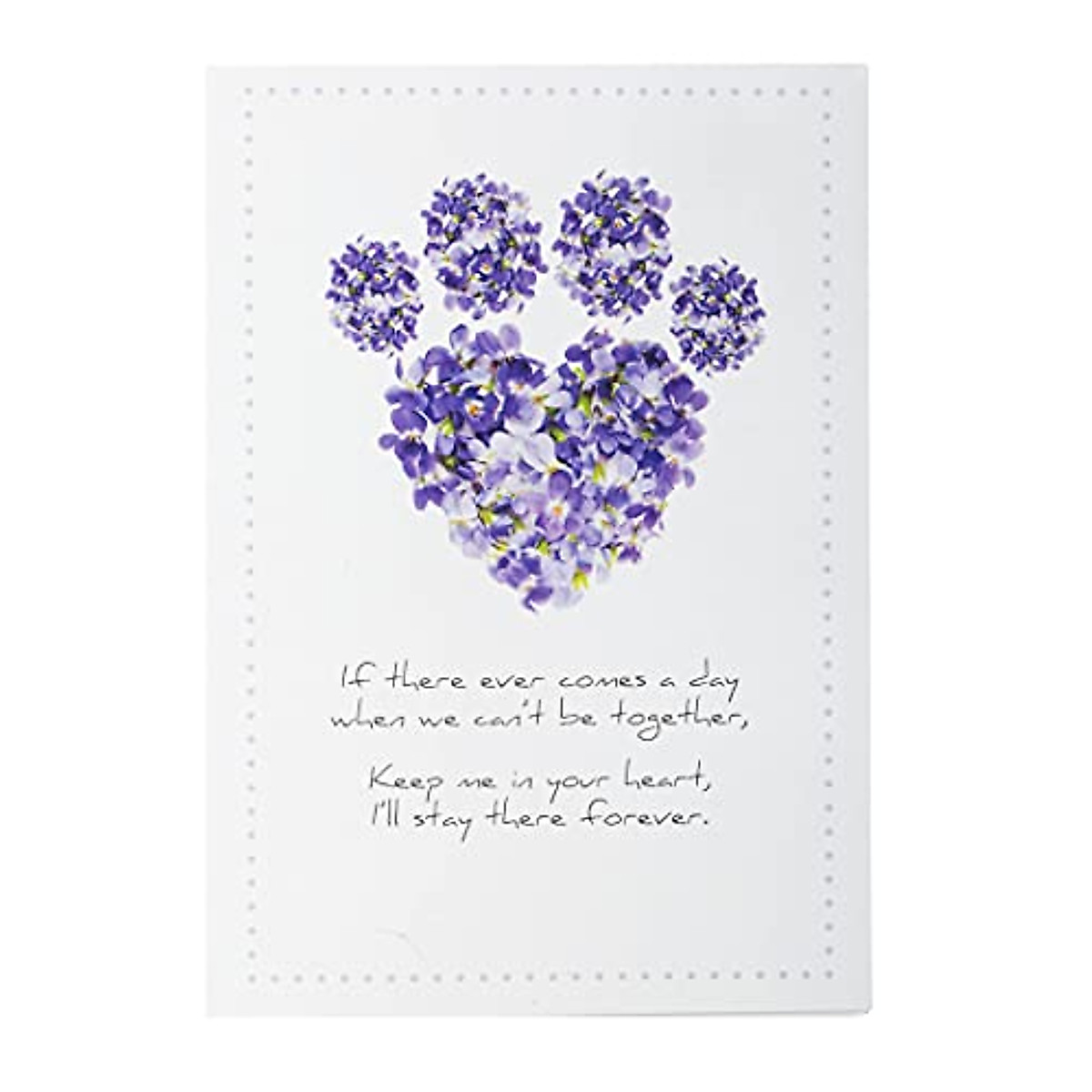 Dog Speak If There Ever Comes A Day... Sympathy and Memorial Card