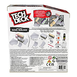 Tech Deck, Bowl Builder X-Connect Park Creator, Customizable and Buildable Ramp Set with Exclusive Fingerboard, Kids Toy for Ages 6 and up