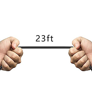 4 Pin Dash Cam Cable,23 Ft 2.5mm Male to 4 Pin Backup Camera Cord,Dash Cam Rear View Camera Ultra Long Cable with Reverse Trigger Wire,Fit for Pick-up Trucks,Trailer,RV,SUV,Bus,Farm Machine,etc.