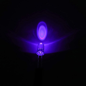 BOJACK 10 Colors 200 Pcs 5mm LED Diode Lights Assored Kit Pack (Transparent DC 2V - 3.2V 20mA) Bright Lighting Bulb Lamps Electronics Components 5 mm Light Emitting Diodes Parts