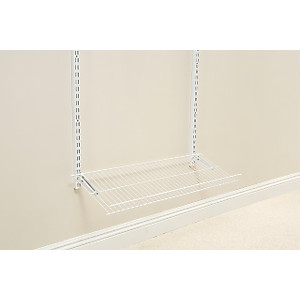 Rubbermaid Twin Track Upright Wall Shelving System, 47.5-Inch, White, Support for use with Kitchen/Laundry and Closet Organization/Storage