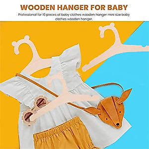 Newborn Hangers for Baby Clothes ,Baby Children Wooden Hangers for Clothes Hangers - 6 Pcs ,30 Pcs Set (9 inches)