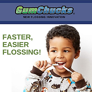 GumChucks Orthodontic Flossers Dental Floss - Floss for Braces - Brace Floss Picks - Gum Flossing Picks - Ortho Dental Flossers (30 Flossing Tips)