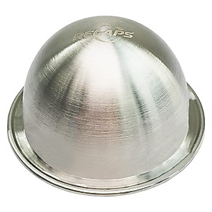 RECAPS Only 1 Stainless Steel Refillable Filter Reusable Pod Compatible with Vertuoline Coffee Makers BUT Not All 230ml (Only 1 Pod, Aluminum Seals Lids excluded)