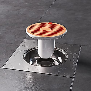 Guojiang Bathroom Floor Drain Cover Suction Drain Stopper Kitchen Sink Stopper Deodorant Sealing Plug Hair Stopper for Shower Drain Bathtub, White