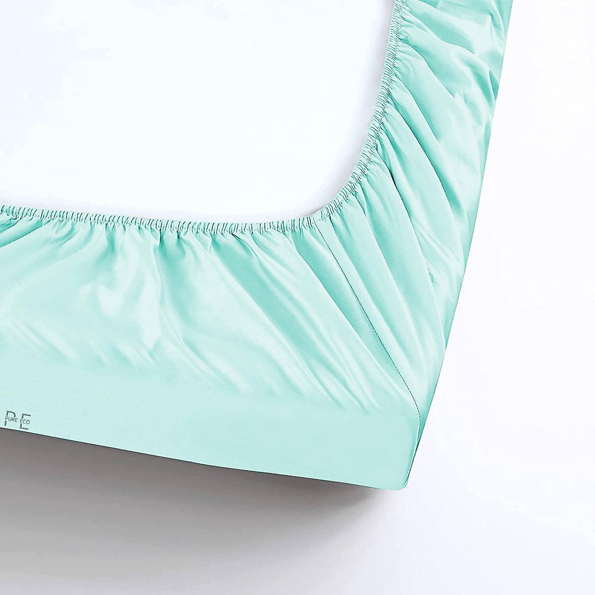 Fitted Sheet Full Size, 100% Egyptian Cotton Fitted Sheet Set 3 Piece(1Fitted Sheet 54X75 + 2 Pillow Cases 20X30) with 16" Deep Pocket, Super Soft Comfy(No Flat Sheet) Aqua Blue Color