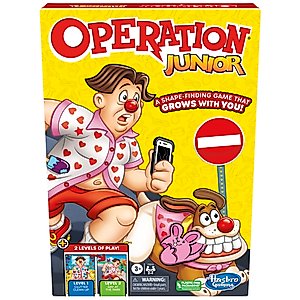 Hasbro Gaming Operation Junior Board Game | Operation Game for Younger Kids | Ages 3 and Up | 2 to 4 Players | Preschool Games | Fun Games for Preschoolers