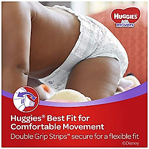 Huggies Little Movers Baby Diapers, Size 6, 40 Ct