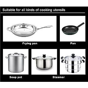 11” Pressure Cooker Canner Rack, Round Food Grade Stainless Steel Steamer Rack, Steaming Tray Stand, Cooking Toast Bread Salad, Compatible with Presto, All-American and More, Easy to clean, 2 Pack