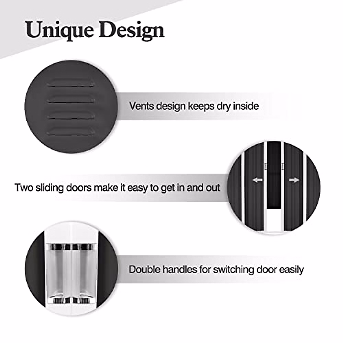 Skiway 4' x 6' Outdoor Garden Storage Shed with Sliding Door, Perfect to Store Patio Furniture, Garden Tools, Bike Accessories, Beach Chairs, Weather Resistance, Dark Grey