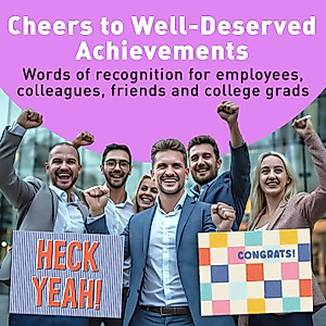 S&O Fun Congratulations Cards with Envelopes - Colorful Congrats Card Pack of 24 - Encouragement Cards with Envelopes - Appreciation Cards for Coworkers - Boxed Compliment Cards - Recognition Cards