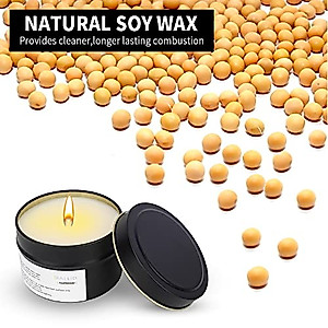 Flower & Wood Scented Candles Gift Set of 7 & 6 Pack Bulk