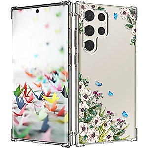 Dcwunk for Samsung Galaxy S23 Ultra Case and Cell Phone Ring Stand Finger Holder