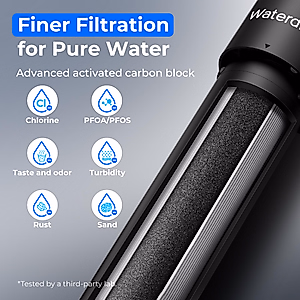 Waterdrop UA-5Y 5 Years Under Sink Water Filter System, Ultra Long Life, Reduces Lead, Chlorine, Bad Taste & Odor, Under Counter Water Filter Direct Connect to Kitchen Faucet