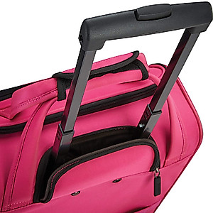 American Tourister 4 Kix Expandable Softside Luggage with Spinner Wheels, Teal, Underseater