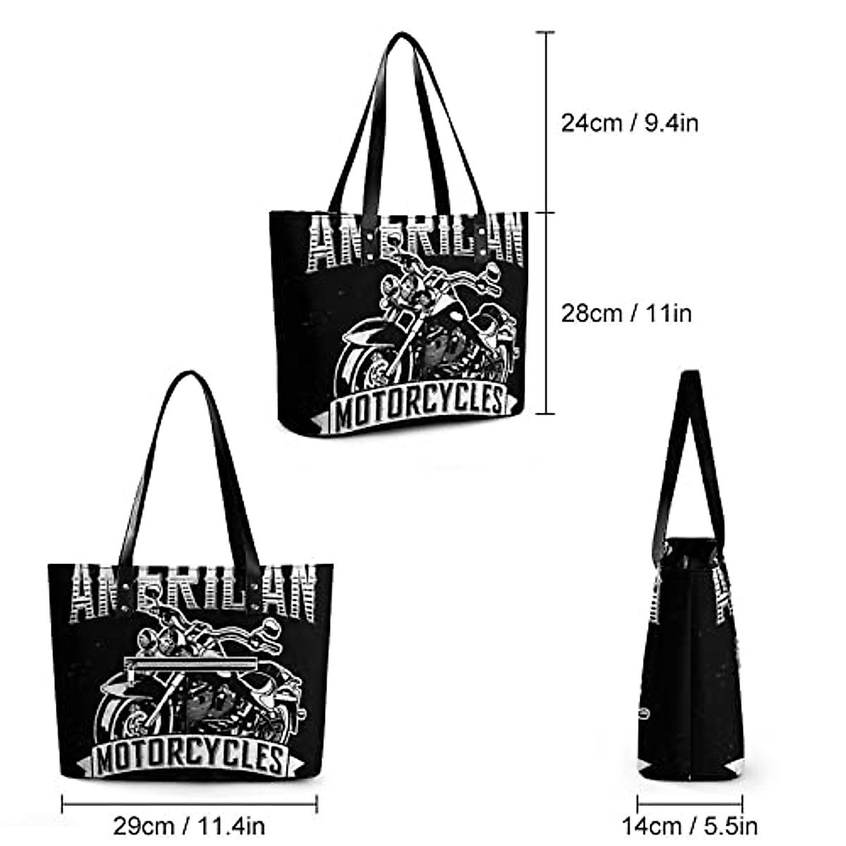 Womens Handbag Motorcycle Racing Leather Tote Bag Top Handle Satchel Bags For Lady