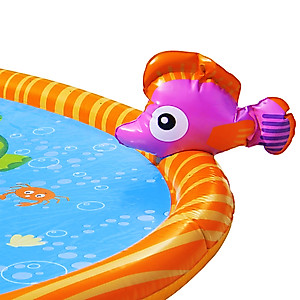 BANZAI 58 Inch Sprinkle Friends Play Mat, Watermat