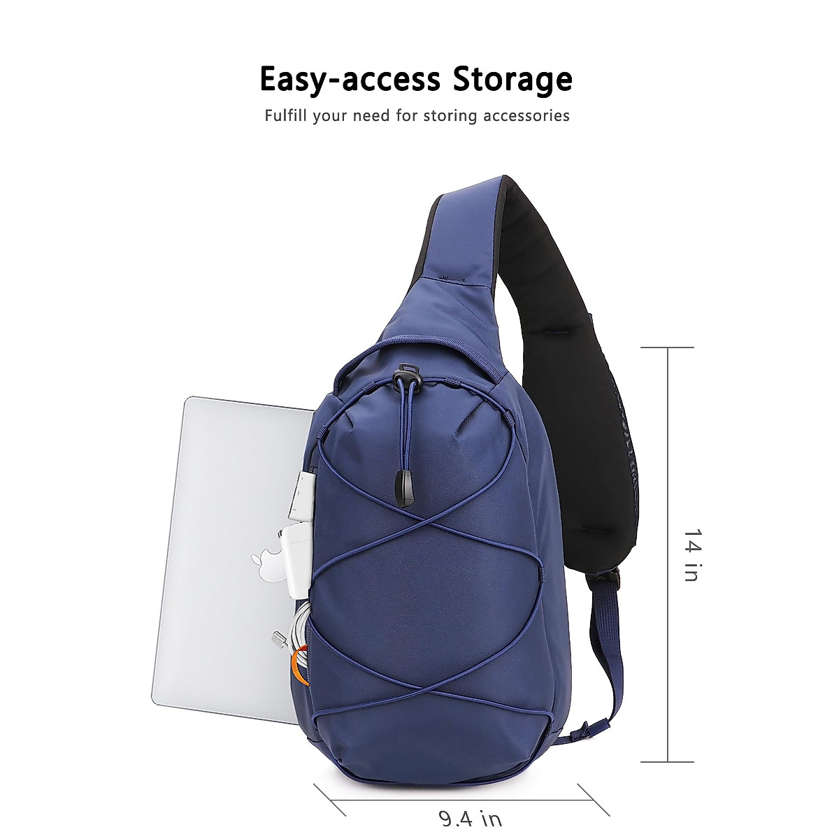 BAWADE Sling Bag Crossbody Sling Backpack for Women&Men,Shoulder Bag Chest Bag Daypack for Travelling,Hiking,Cycling
