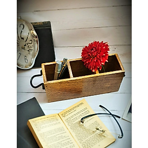 SAVON Wooden Cutlery Holder Caddy Organizer