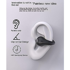 Wireless Bluetooth Sports Ear Clip-on Noise-Cancelling Headphones