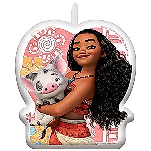 Disney Moana Birthday Candle - 2 2/5" x 2 3/5", 1 Pc