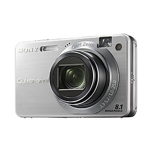 Sony Cybershot DSCW150 8.1MP Digital Camera with 5x Optical Zoom with Super Steady Shot (Silver)
