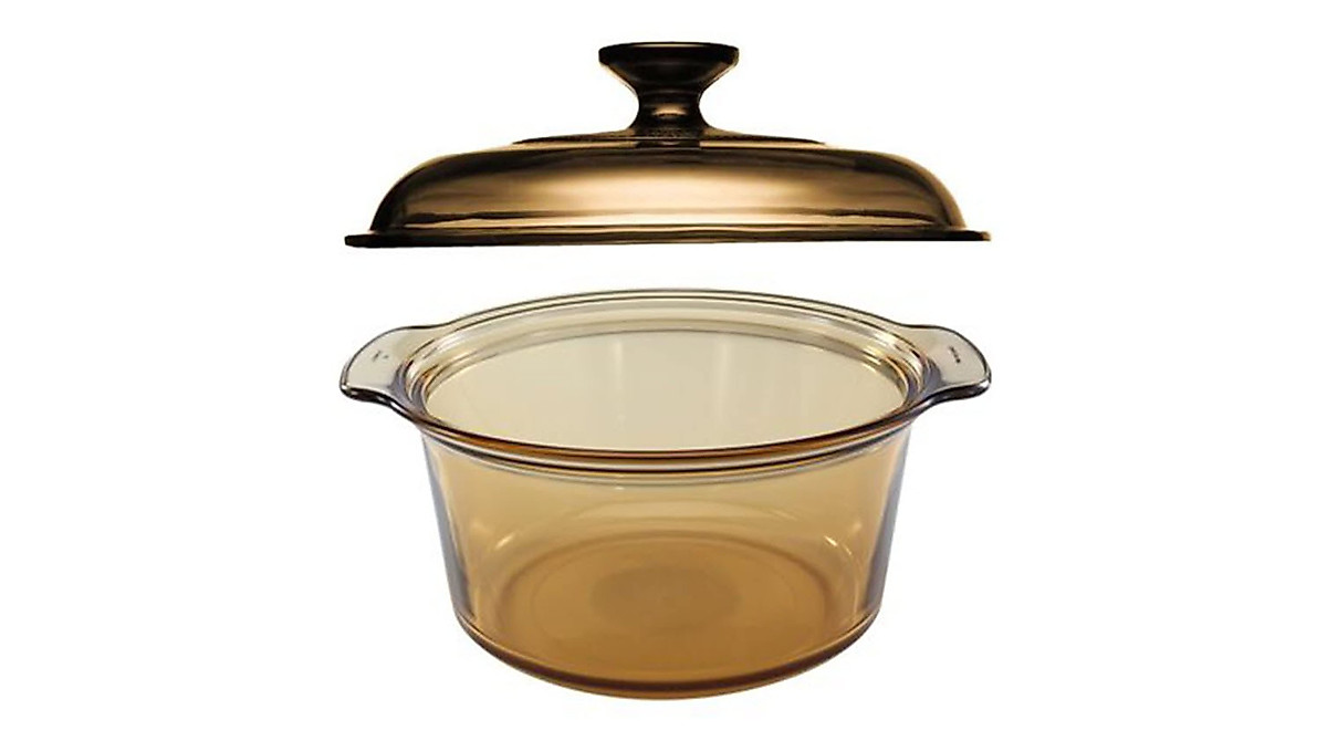 Visions Dutch Oven Cookware Set - 5-Piece Non-Porous Glass Set