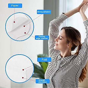 Underarm Sweat Pads, Armpit Sweat Pads for Women and Men 【100 Packs】,Premium Sweat Shield Fight Hyperhidrosis,Disposable Underarm Pads for Sweating Women,Comfortable Unflavored, Non Visible