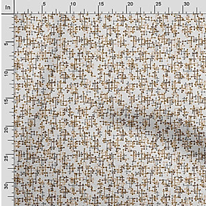 Soimoi Texture Print - Brown, Canvas Fabric Material - 56 Inch Wide, 1 Yard, Unstitched Fabric for Upholstery, Bags, Workwear and Outdoor Gear.