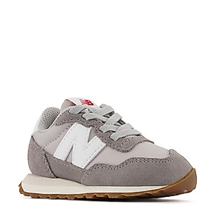 New Balance Kids 237 Bungee Sneaker, MARBLEHEAD/MOONBEAM, 2 M Little Kid (4-8 Years)