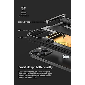 VRS DESIGN Damda Glide Hybrid Phone Case for iPhone 14 Pro Max, Functional Sturdy Case Compatible for iPhone 14 Pro Max Case (2022)