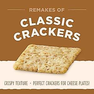 Back to Nature Crispy Wheat Crackers - Dairy Free, Non-GMO, Made with Wheat Flour & Sea Salt, Delicious & Quality Snacks, 8 Ounce