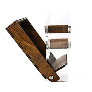 C4Labs Travel Portable Draw Bridge Dice Tower – Walnut