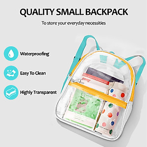 emissary Clear Backpack Stadium Approved, Heavy Duty Clear Backpacks For School, Clear Bookbag For School, See Through Backpack, Clear Plastic Backpack, Clear Concert Backpack, Transparent Backpack