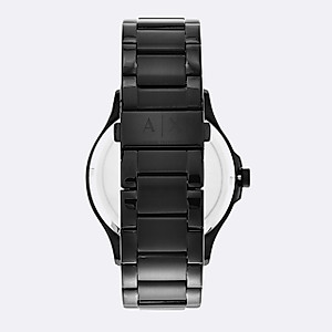 A｜X ARMANI EXCHANGE Men's Black Stainless Steel Watch (Model: AX2104)