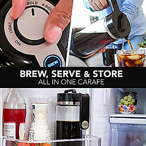 VINCI Express Cold Brew Patented Electric Coffee Maker Cold Brew in 5 Minutes, 4 Brew Strength Settings & Cleaning Cycle, Easy to Use & Clean, Glass Carafe, 1.1 Liter (37 Fl Ounces)