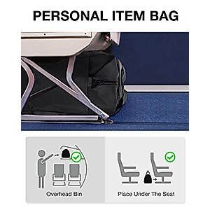 Foldable Duffle Bag, BAGSMART 29L Tote Travel Bag Gym Sports Bag for Women, Carry On Luggage Weekender Overnight Bag for Travel Essentials(Black)